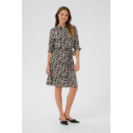 Kaffe Kleid KAdina Regular fit black offwhite