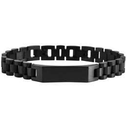 Adelia&acute;s Gliederarmband ADELIA&acute;S "Armband &ndash; Gliederarmband aus Edelstahl 19 cm", schwarz, Armb&auml;nder, Damen, 19cm, Edelstahl, Gliederarmband, Geschenkidee: zeitlos und vielseitig