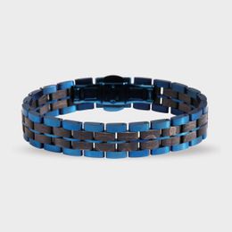 Adelia&acute;s Gliederarmband ADELIA&acute;S "Armband &ndash; Gliederarmband aus Edelstahl 21 cm", blau, Armb&auml;nder, Damen, 21cm, Edelstahl, Gliederarmband, Sch&ouml;ne Geschenkidee zum Muttertag