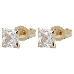 Adelia&acute;s Paar Ohrh&auml;nger ADELIA&acute;S "Ohrringe &ndash; Ohrstecker aus 333 Gold mit Zirkonia", Damen, Gr. Damen, gold, Ohrringe, Perfekt als Geschenk f&uuml;r besondere Menschen