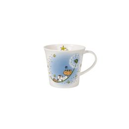 Tasse Goebel "Der Kleine Yogi - Kleine Traumpause", bunt, B:10,5cm H:9,5cm, Fine China-Porzellan, Trinkgef&auml;&szlig;e, Tasse, F&uuml;llmenge 0,35l