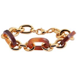 Adelia&acute;s Kette ohne Anh&auml;nger ADELIA&acute;S "Halskette &ndash; Ankerkette aus Edelstahl 45 cm", gold, Halsketten, Damen, 45cm, Edelstahl, Eine sch&ouml;ne Geschenkidee f&uuml;r jeden Anlass
