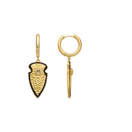 Luxenter Ohrringe mit Zirkonia, 18 Karat Gold-Finish &ndash; Otla
