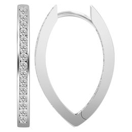 Adelia&acute;s Paar Creolen ADELIA&acute;S "Ohrringe &ndash; Creole aus 925 Silber mit Zirkonia", Damen, Gr. Damen, Silber 925 (Sterlingsilber), silber, Ohrringe, Ein stilvolles Geschenk f&uuml;r besondere Momente