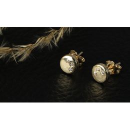Adelia&acute;s Paar Ohrh&auml;nger ADELIA&acute;S "Ohrringe &ndash; Ohrstecker aus 333 Gold mit Zirkonia", Damen, Gr. Damen, gold, Ohrringe, Zum Verschenken &ndash; passend f&uuml;r viele Anl&auml;sse