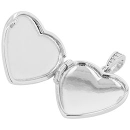 Adelia&acute;s Medallionanh&auml;nger ADELIA&acute;S "Anh&auml;nger &ndash; Medaillon Medaillon aus 925 Silber mit Zirkonia", silber, Schmuckanh&auml;nger, Damen, Silber 925 (Sterlingsilber), Ideal als Geschenk &ndash; dezent und elegant