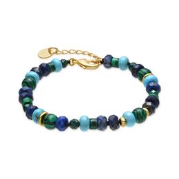 Luxenter-Armband mit nat&uuml;rlichem Lapislazuli 18k Gold-Finish - Arru