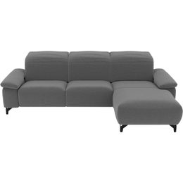 Ecksofa Musterring "MR370", grau, B:280cm H:83cm T:180cm, 100% Polyester, Sofas, Ecksofa, Farbe, Material, Sitzkomfort und Funktion w&auml;hlbar, Ma&szlig;e 280 x 180 cm