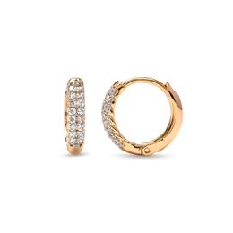 Luxenter Ohrringe mit Zirkonia in 18 Karat Gelbgold-Finish &ndash; Yssis