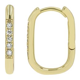 Adelia&acute;s Paar Ohrh&auml;nger ADELIA&acute;S "Ohrringe aus 925 Silber", Damen, Gr. Damen, Silber 925 (Sterlingsilber), gold, Ohrringe, Ideal als Geschenk zum einen besonderen Tag