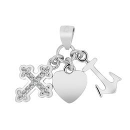 Adelia&acute;s Kettenanh&auml;nger ADELIA&acute;S "Anh&auml;nger &ndash; Kreuz Kreuzanh&auml;nger aus 925 Silber", silber, Schmuckanh&auml;nger, Damen, Silber 925 (Sterlingsilber), Kettenanh&auml;nger, Eine sch&ouml;ne Geschenkidee f&uuml;r jeden Anlass