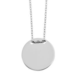 Adelia&acute;s Kette ohne Anh&auml;nger ADELIA&acute;S "Halskette mit Anh&auml;nger &ndash; M&uuml;nze aus 925 Silber", silber, Halsketten, Damen, 43cm, Silber 925 (Sterlingsilber), Ideal als Geschenk zum Weihnachten