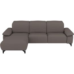 Ecksofa Musterring "MR370", grau, B:280cm H:83cm T:180cm, 100% Leder, Sofas, Ecksofa, Farbe, Material, Sitzkomfort und Funktion w&auml;hlbar, Ma&szlig;e 280 x 180 cm