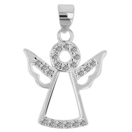 Adelia&acute;s Kettenanh&auml;nger ADELIA&acute;S "Anh&auml;nger &ndash; Engelanh&auml;nger aus 925 Silber mit Zirkonia", silber, Schmuckanh&auml;nger, Damen, Silber 925 (Sterlingsilber), Kettenanh&auml;nger, Ideal als Geschenk f&uuml;r besondere Anl&auml;sse