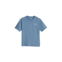 Marc O'Polo T-Shirt MARC O'POLO "mit Logo-R&uuml;ckenprint", Jungen, Gr. 176, blau ease, Obermaterial: 100% Baumwolle, unifarben, regular fit, Rundhals, normaler Saum, Shirts T-Shirt