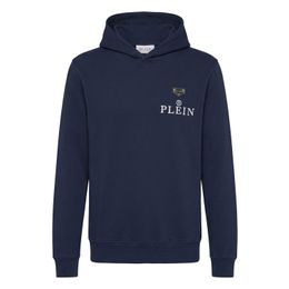 Sweatshirt Philipp Plein "Hoodie Plein R", Jungen, Gr. 4XL, 24, navy, Stoff: 89% Baumwolle, 11% Polyester, Sweatshirts Sweatshirt
