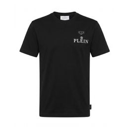 T-Shirt Philipp Plein "Jersey T-Shirt Plein R", Jungen, Gr. 4XL, 02, schwarz, Stoff: 100% Baumwolle, Shirts T-Shirt