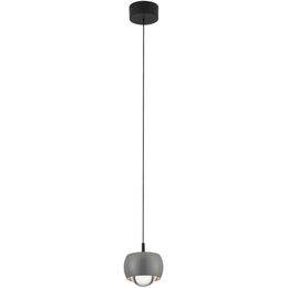 NOVA LUCE Pendelleuchte "CONGA", grau, 1, &Oslash; 9,6cm H: 140cm, 1 Stk., Leuchten, Pendelleuchte