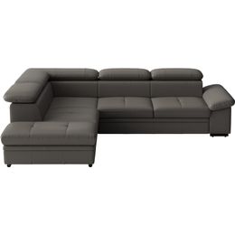 Sit & More Ecksofa SIT & MORE "Viola", beige (anthrazit), B:249cm H:73cm T:226cm, Sofas, Ecksofa, optional mit Bettfunktion