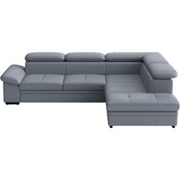 Sit & More Ecksofa SIT & MORE "Viola", beige (graublau), B:249cm H:73cm T:226cm, Sofas, Ecksofa, optional mit Bettfunktion