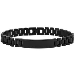 Adelia&acute;s Gliederarmband ADELIA&acute;S "Armband &ndash; Gliederarmband aus Edelstahl 21 cm", schwarz, Armb&auml;nder, Damen, 21cm, Edelstahl, Gliederarmband, Sch&ouml;ne Geschenkidee zum Geburtstag