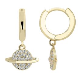 Adelia&acute;s Kettenanh&auml;nger ADELIA&acute;S "Anh&auml;nger &ndash; Anh&auml;nger aus 925 Silber mit Zirkonia", gold, Schmuckanh&auml;nger, Damen, Silber 925 (Sterlingsilber), Kettenanh&auml;nger, Perfekt als Geschenk zum Valentinstag