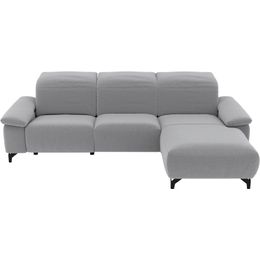 Ecksofa Musterring "MR370", light, grau, B:280cm H:83cm T:180cm, 100% Polyester, Sofas, Ecksofa, Farbe, Material, Sitzkomfort und Funktion w&auml;hlbar, Ma&szlig;e 280 x 180 cm