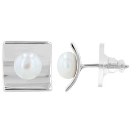 Adelia&acute;s Paar Ohrh&auml;nger ADELIA&acute;S "Ohrringe &ndash; Ohrstecker aus 925 Silber mit S&uuml;&szlig;wasserperle", Damen, Gr. Damen, Silber 925 (Sterlingsilber), silber, Ohrringe, Perfekt zum Verschenken an besondere Menschen