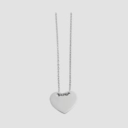Adelia&acute;s Kette ohne Anh&auml;nger ADELIA&acute;S "Halskette mit Anh&auml;nger &ndash; Herz aus 925 Silber", silber, Halsketten, Damen, 48cm, Silber 925 (Sterlingsilber), Sch&ouml;ne Geschenkidee zum Valentinstag