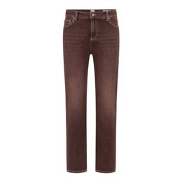5-Pocket-Jeans Brax "Style MADISON S", Damen, Gr. 34L68, Langgr&ouml;&szlig;en, dunkelviolett, Denim/Jeans, 99% Baumwolle, 1% Elasthan, Jeans 5-Pocket-Jeans