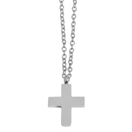 Adelia&acute;s Kette mit Anh&auml;nger ADELIA&acute;S, silber (silber, kreuz), Halsketten, Damen, unbekannt, Edelstahl