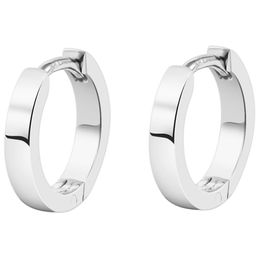 Adelia&acute;s Klappcreolen ADELIA&acute;S "Ohrringe &ndash; Klappcreole aus 925 Silber", Damen, Gr. Damen, Silber 925 (Sterlingsilber), silber, Ohrringe Klappcreolen, Geschenkidee: zeitlos und vielseitig