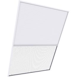 Insektenschutz-Fensterrahmen Windhager "Expert, Insekten- und Sonnenschutz in Plisseeform mit Alurahmen", rahmen: wei&szlig; gewebe: wei&szlig;, B:160cm H:110cm, Insektenschutzgitter, Insektenschutz f&uuml;r Dachfenster, 110 x 160 cm, wei&szlig;