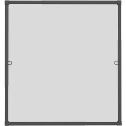 Insektenschutz-Fensterrahmen Windhager "Click & Protect mit Alurahmen, Spannrahmen Fenster teleskopierbar", rahmen: anthrazit gewebe: anthrazit, B:130cm H:140cm, Insektenschutzgitter, Fliegengitter in wei&szlig;, anthrazit erh&auml;ltlich, 130x140cm, ohne bohren