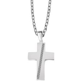 Adelia&acute;s Kettenanh&auml;nger ADELIA&acute;S "Anh&auml;nger &ndash; Kreuz Kreuzanh&auml;nger aus 925 Silber mit Zirkonia", silber, Schmuckanh&auml;nger, Damen, Silber 925 (Sterlingsilber), Kettenanh&auml;nger, Ideal als Geschenk f&uuml;r besondere Anl&auml;sse