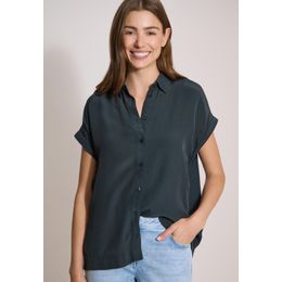 Hemdbluse Cecil, Damen, Gr. L (42), palm breeze gr&uuml;n, Web, Obermaterial: 100% Viskose, gemustert, bequem h&uuml;ftlang, Blusen Hemdbluse, Sommerbluse, Kurzarm, weich flie&szlig;ende Viskose