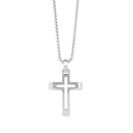 Adelia&acute;s Kette mit Anh&auml;nger ADELIA&acute;S, silber (silber, kreuz), Halsketten, Herren, unbekannt, Edelstahl