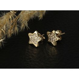 Adelia&acute;s Paar Ohrh&auml;nger ADELIA&acute;S "Ohrringe &ndash; Ohrstecker aus 333 Gold mit Zirkonia", Damen, Gr. Damen, gold, Ohrringe, Sch&ouml;ne Geschenkidee zum Geburtstag
