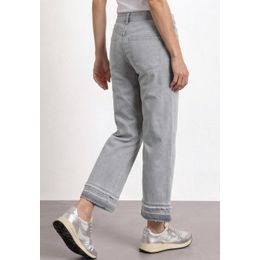 Comfort-fit-Jeans Street One, Damen, Gr. 26, L&auml;nge 28, grau (light grau washed), Jeans, 63% Baumwolle, 25% Polyester, 10% Viskose, 2% Elasthan, unifarben, kn&ouml;chelfrei, Jeans, Middle Waist