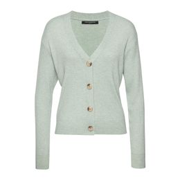Cardigan French Connection, Damen, Gr. 32/34, gr&uuml;n, Feinstrick, Obermaterial: 40% Viskose, 30% Polyacryl, 30% Polyester, elastischer Bund, Strickjacken, mit Knopfleiste, Loungewear