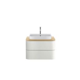 Duravit Happy D.2 Plus Konsolenwaschtischunterbau wandh&auml;ngend Wei&szlig; Seidenmatt 650x480x408 mm - HP496 HP496003636