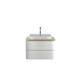 Duravit Happy D.2 Plus Konsolenwaschtischunterbau wandh&auml;ngend Nordic Wei&szlig; Seidenmatt 650x480x408 mm HP496003939