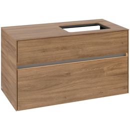Villeroy & Boch Villeroy & Boch Waschtischunterschrank Collaro C111B0 1000x548x500mm mit Beleuchtung Kansas Oak C111B0RH