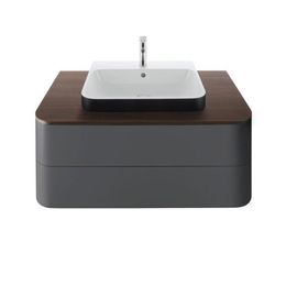 Duravit Happy D.2 Plus Konsole Nussbaum geb&uuml;rstet Matt 1000x550x16 mm - HP031E06969 HP031E06969