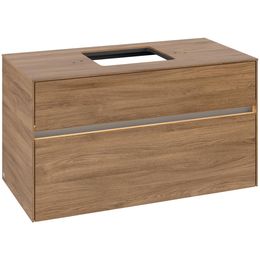 Villeroy & Boch Villeroy & Boch Waschtischunterschrank Collaro C125B0 1000x548x500mm mit Beleuchtung Kansas Oak C125B0RH