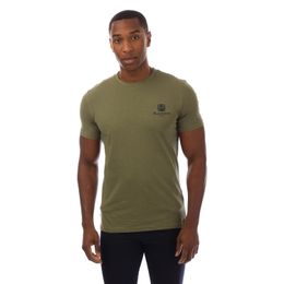 Aquascutum - "London" T-Shirt f&uuml;r Herren, Rundhalsausschnitt (Gr&uuml;n/Marine)