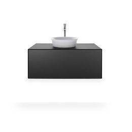 Duravit White Tulip Konsolenwaschtischunterbau wandh&auml;ngend Graphit Seidenmatt 1000x550x408 mm - WT49 WT497605858