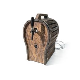ich-zapfe Zapfanlage, Bierzapfanlage JET 30 mit Holzfass Optik