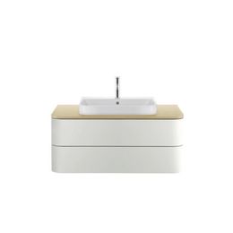 Duravit Happy D.2 Plus Konsolenwaschtischunterbau wandh&auml;ngend Nordic Wei&szlig; Seidenmatt 1000x550x408 mm HP496103939