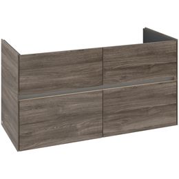 Villeroy & Boch Villeroy & Boch Waschtischunterschrank Collaro C146B0 472x609,5x1161mm mit Beleuchtung Stone Oak C146B0RK